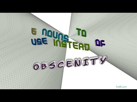 obscenity - 6 nouns synonym of obscenity (sentence examples)