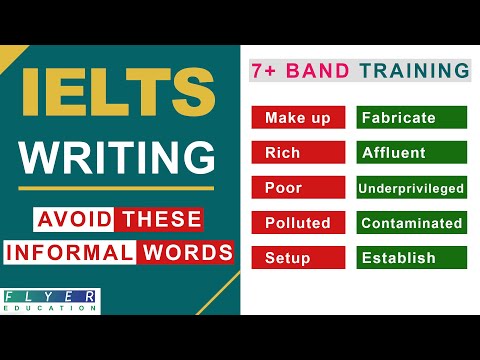 WORDS you must AVOID in IELTS Writing Learn how to write in more FORMAL way