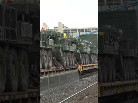 Military Vehicles on a Train!!!
