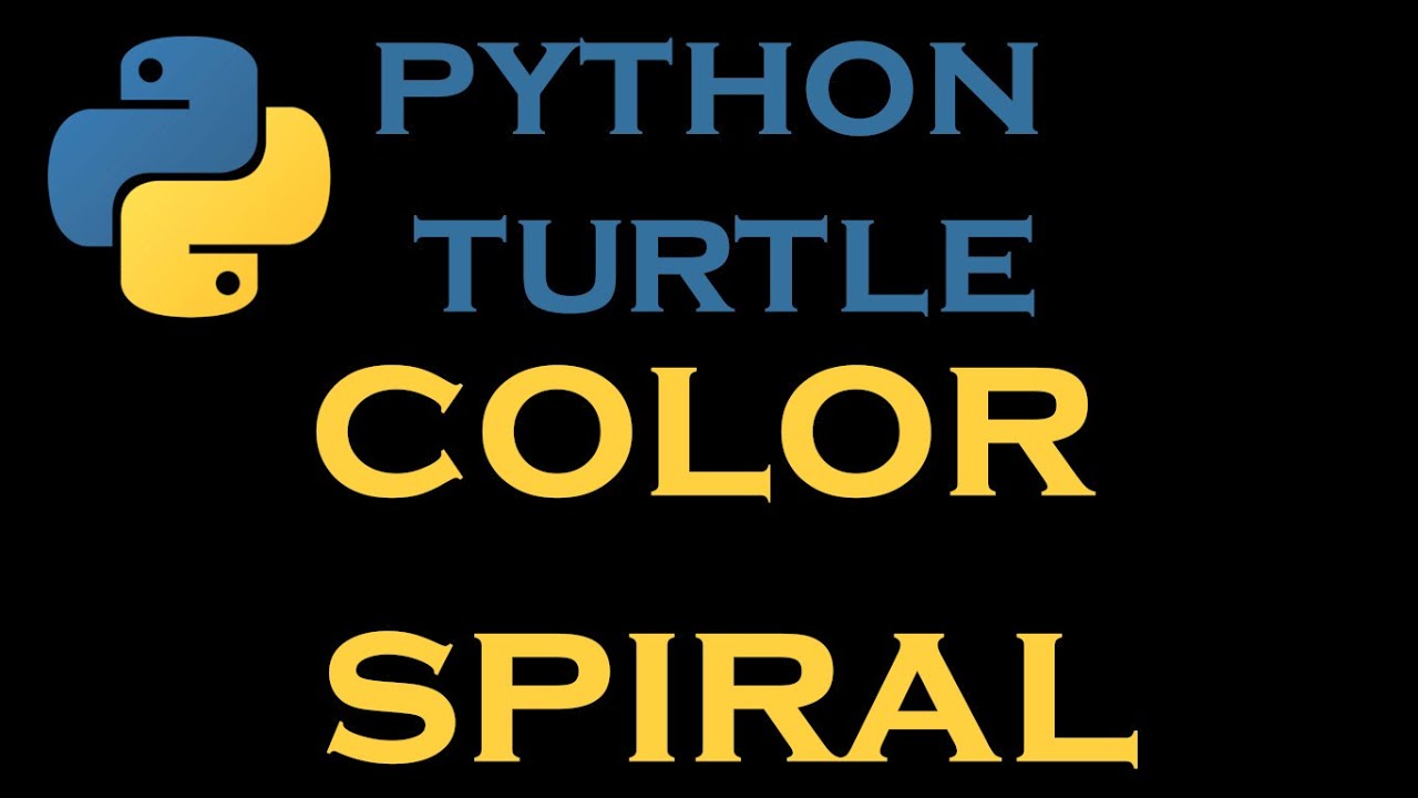 Python Turtle Tutorials 6 #  Color Spiral