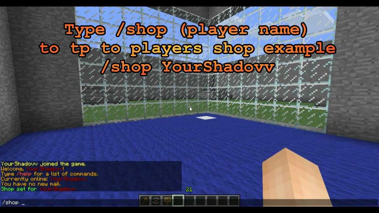 Minecraft plugin ShopTeleport Tutorial
