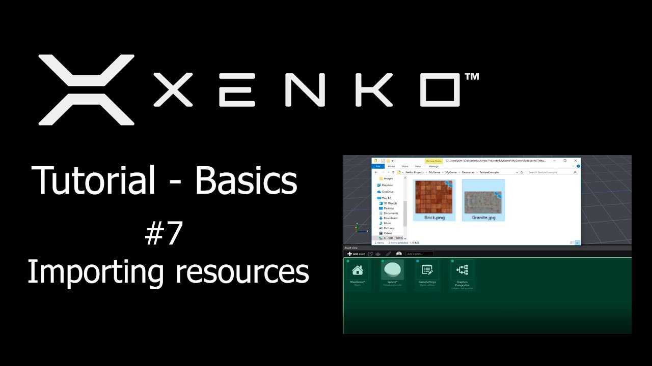 Stride editor tutorial #7 - Importing resources