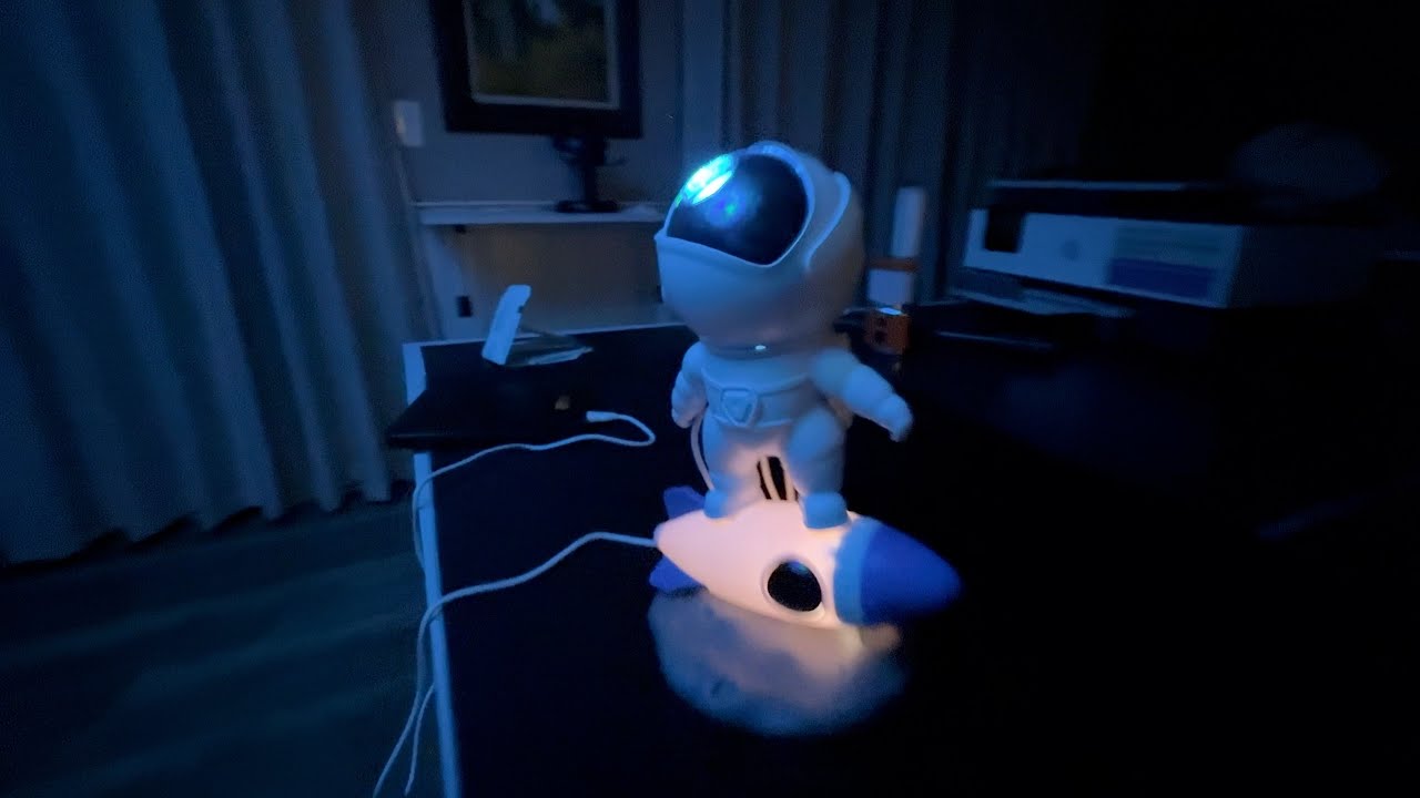 Astronaut Galaxy Projector, Star Nebula Projectors with Rocket Lamp