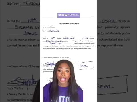 How To Complete A Notary Acknowledgement #notarypublic #acknowledgement