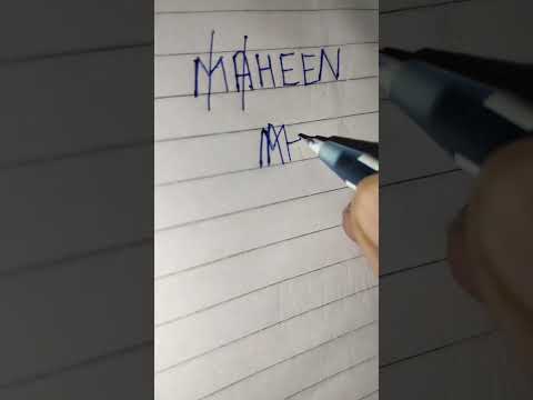 Maheen name logo/ #shorts #ytshorts #nameart #namedesign #maheennamelogo