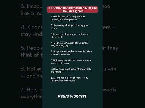 8 Truths About Human Behavior