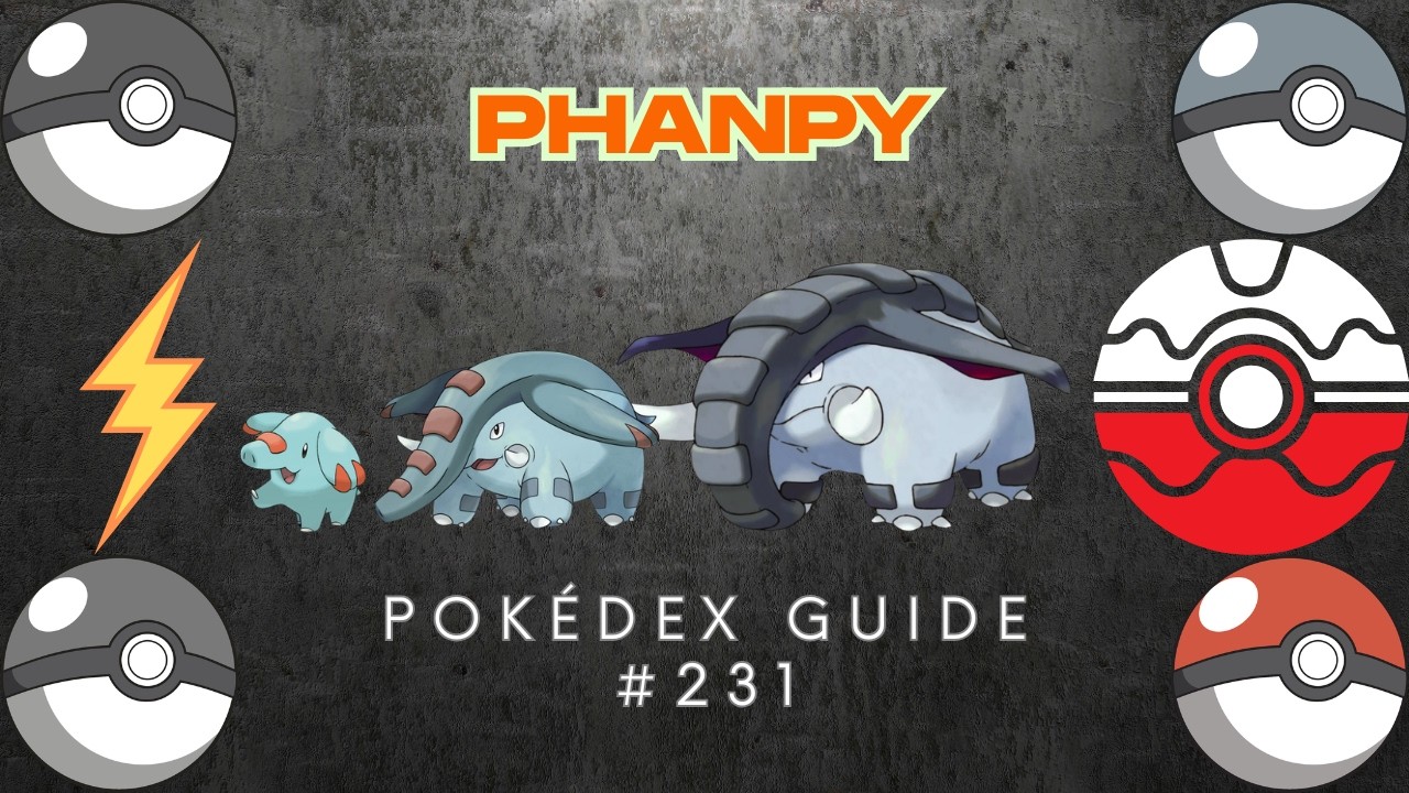 Complete Pokédex Entry: Phanpy | Pokémon Database Series