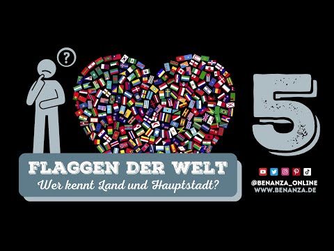 Flaggen Quiz | 20 LĂ€nder aus aller Welt | Flag Friday - Folge 5 | Wer kennt Land und Hauptstadt?