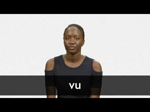 English Translation of “VU” | Collins French-English Dictionary