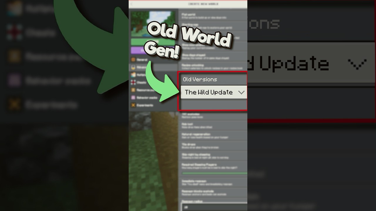 HOW TO ACCESS OLDER UPDATES FOR BEDROCK