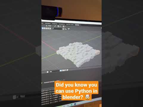 Did you know you can use Python in Blender? 🤔 I didn't! #blender #python