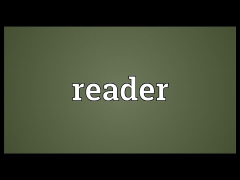 Reader Meaning