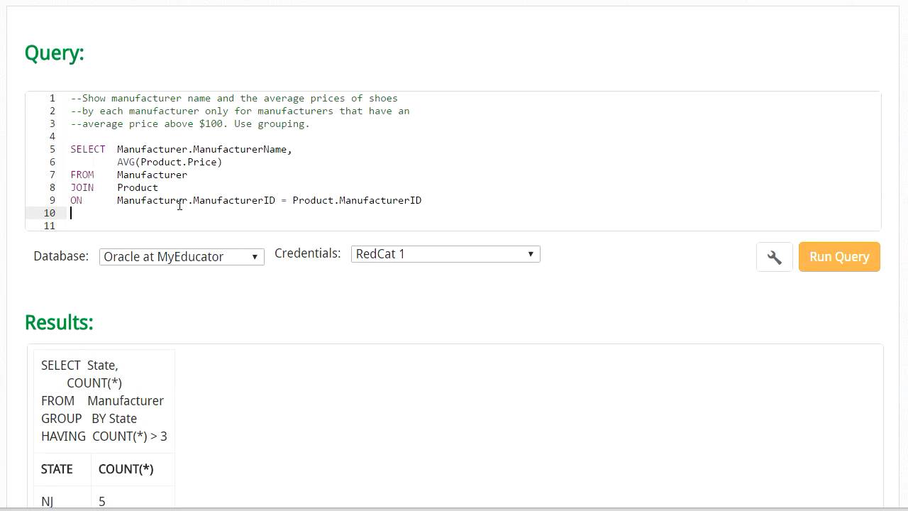 ISM 310 SQL Grouping