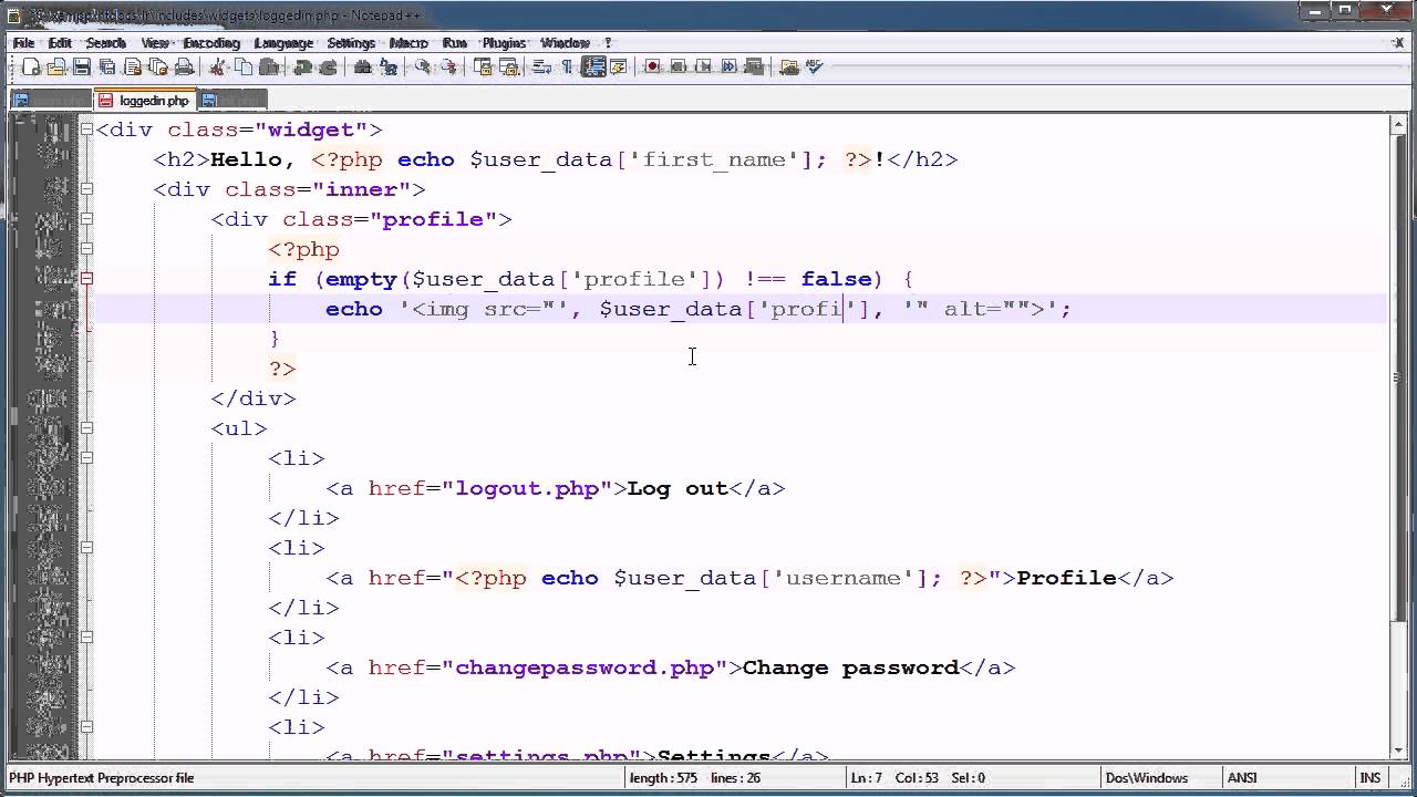 PHP Tutorials: Register & Login (Part 23): Profile Image Upload (Part 1)
