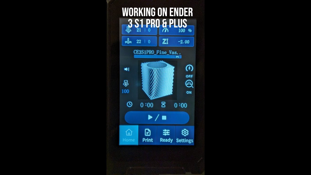 Ender 3 S1 Pro/Plus - TT's New Custom Firmware (GCode Model Previews!) Part 1.