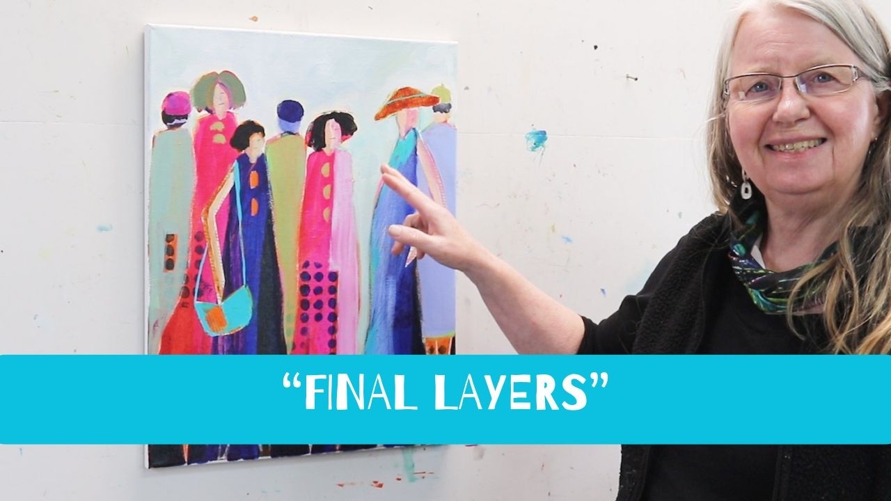 Watch Me Finish This Abstract Figurative Painting