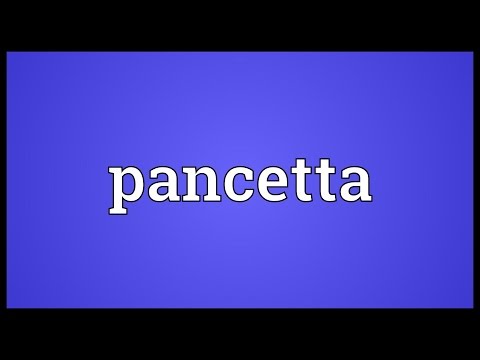 Pancetta Meaning
