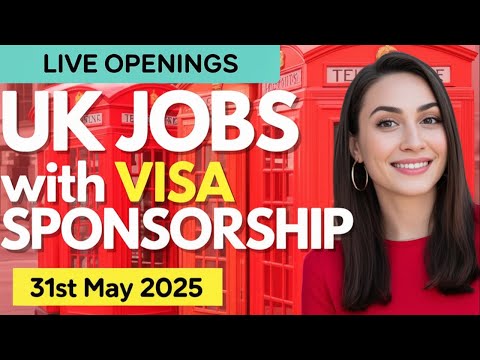 Get a UK Job With Visa Sponsorship This Week!