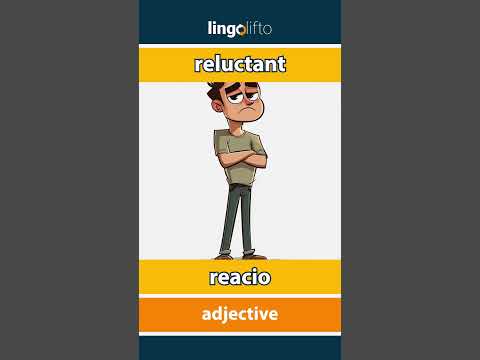馃嚞馃嚙馃嚜馃嚫 reluctant - reacio : learn English : aprendamos ingl茅s : vocabulary builder