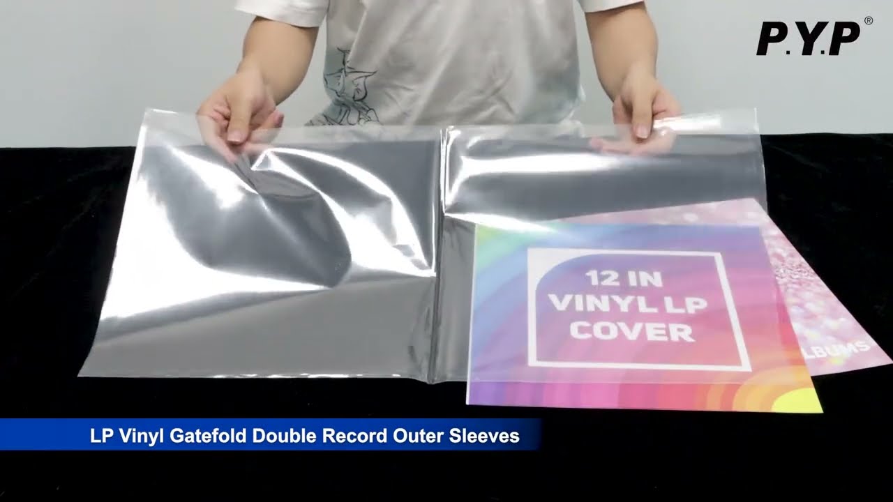 Gatefold Outer LP Sleeves for 12 Inch Vinyl Record Storage | 3 Mil Thick Poly Clear Record Sleeves
