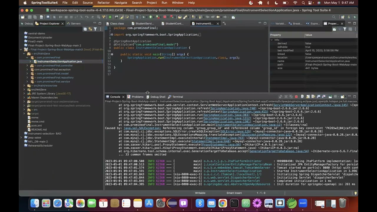 Final Project WebApp Spring Boot Swagger JAVA JPA