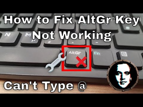 How to Fix Alt Gr Key Not Working - Unable to Type @ Solved - Working 2025