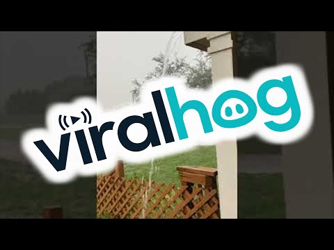 Surprise Lightning Strike Close Call || ViralHog