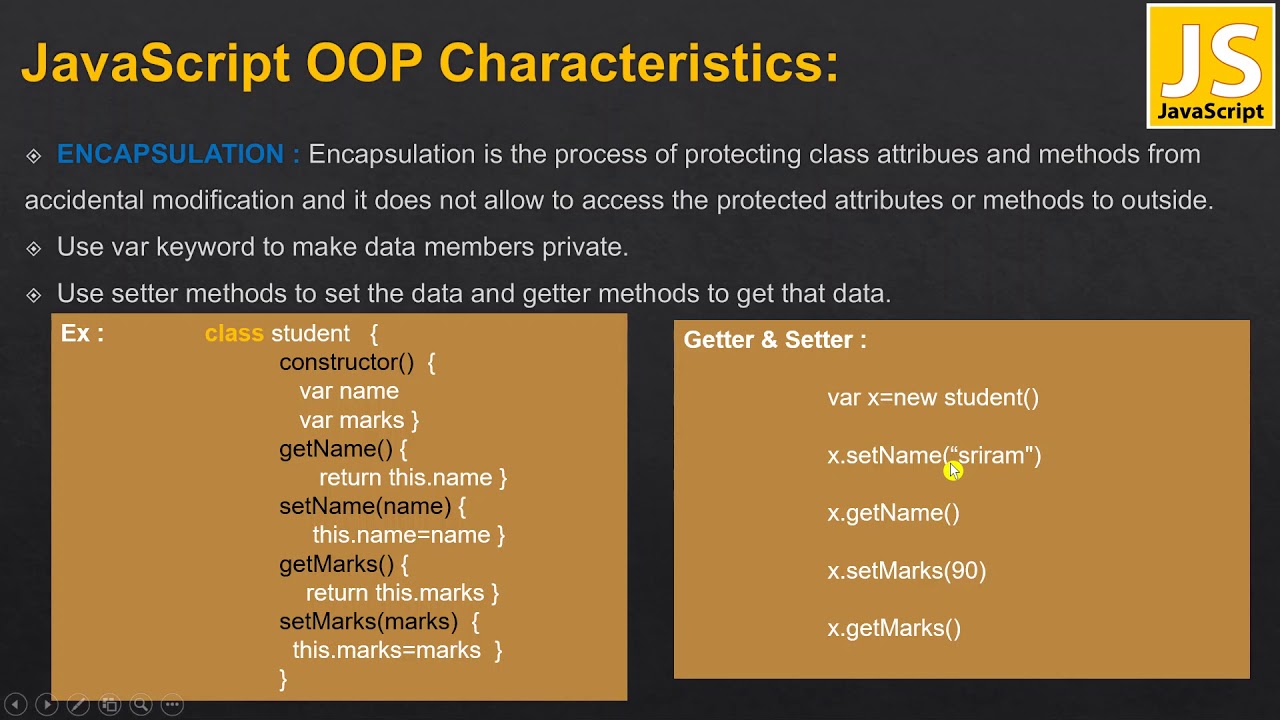 11  JavaScript OOP Encapsulation