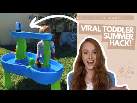 Toddler Summer Hack! Install A Portable Water Pump for Your Step2 Rain Showers Water Table