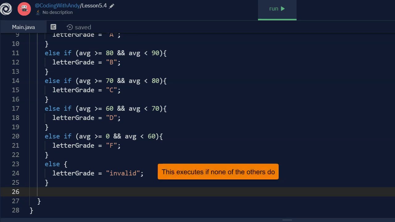 Lesson 5-4 Conditional Statements (Introductory Java Programming for AP Computer Science A)