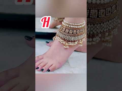 Choose your name first letter and beautiful payal design...