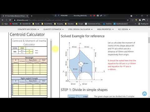 Free online Area Moment of Inertia and Centroid Calculator for Students