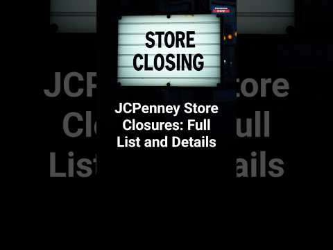 JCPenney Stores Closing on May 25, 2025 - Grab the Clearance Sale NOW! #jcpenney #usanews
