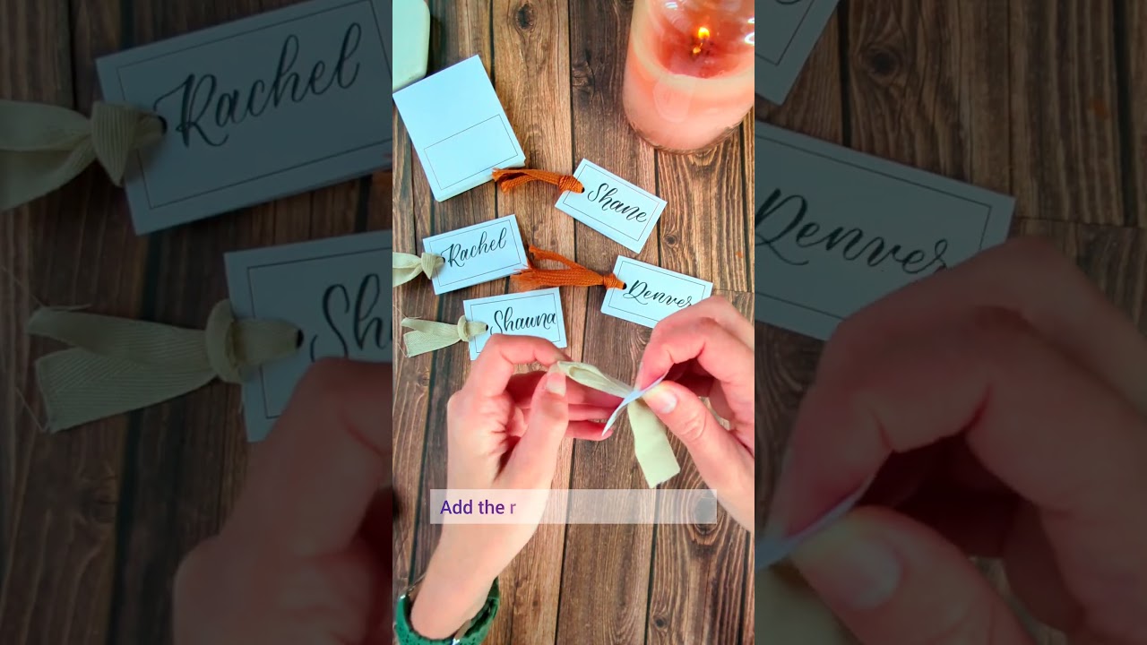🎀 MORE DIY place cards on a budget! | Thanksgiving or wedding DIY placecards