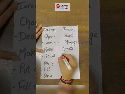 Formal Informal Words!!