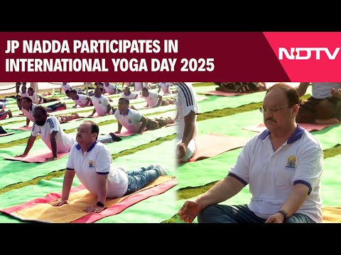 Yoga Day | JP Nadda Participates In International Yoga Day 2025