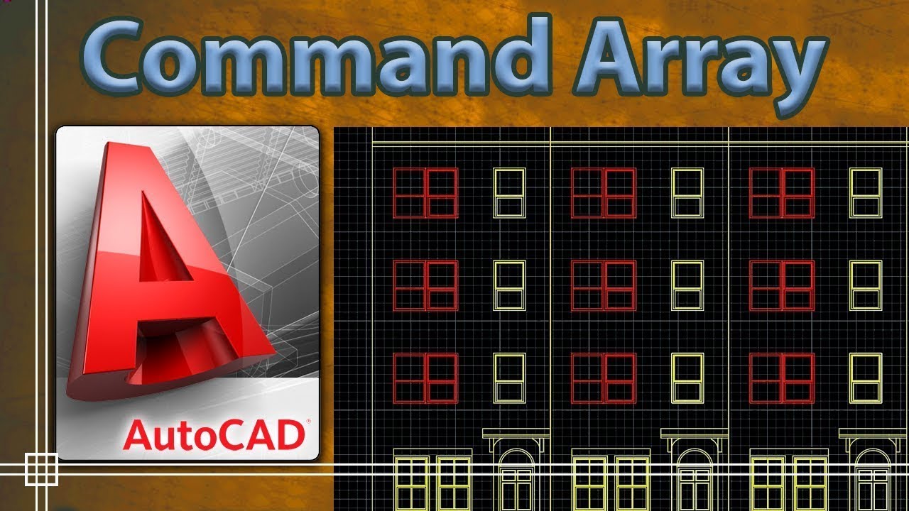 Autocad - How to use Array (Rectangular, Polar and Path)