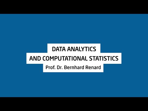 Data Analytics and Computational Statistics: HPI-Fachgebiet | HPI-TV