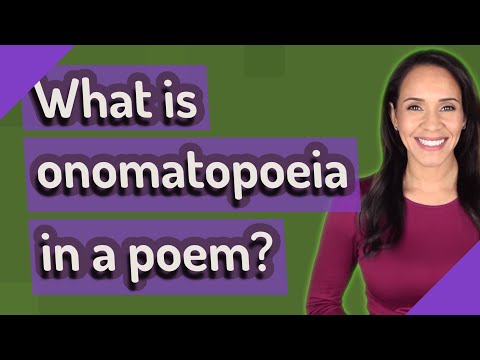 What is onomatopoeia in a poem?