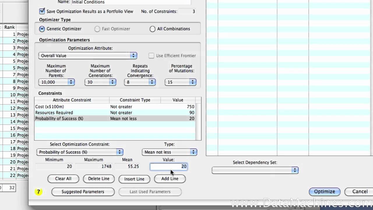 Introduction to Project Portfolio Optimization Using Optsee®