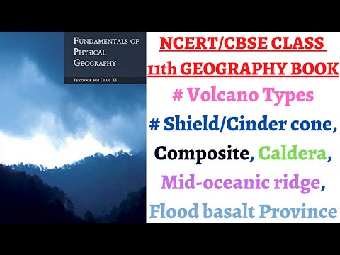 (P4C3) Types of Volcanoes - Shield/Cinder cone, Composite, Caldera, Mid-oceanic ridge, Flood basalt