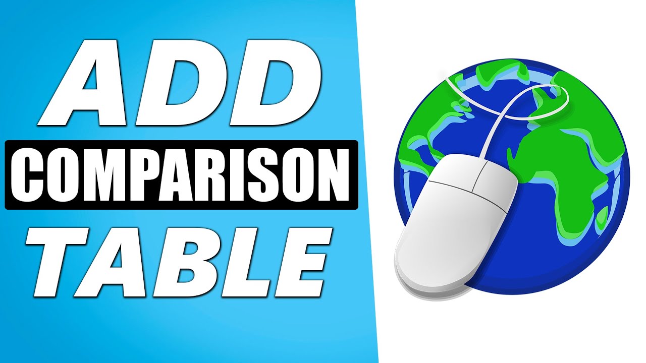 How to Add Comparison Table to your Website (Simple)