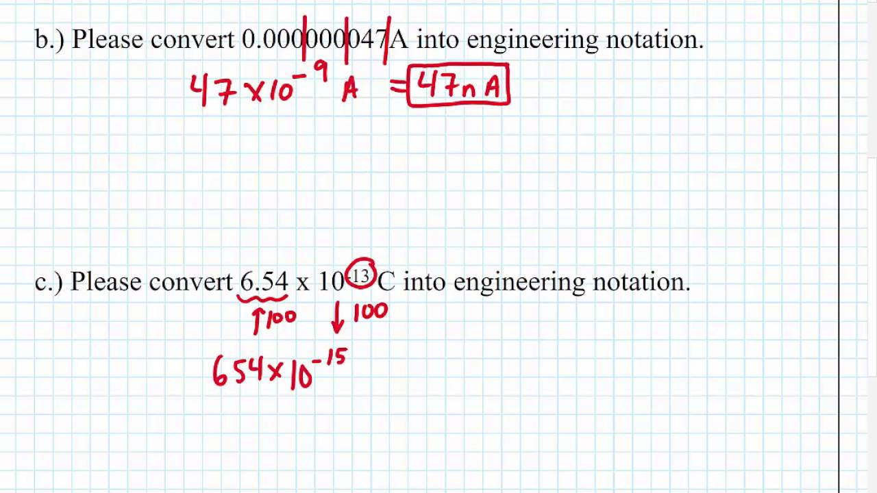 ECE 100 01 Engineering Notation Example