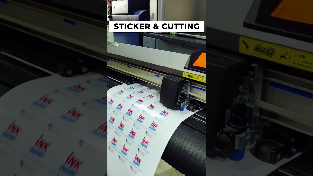 Custom Shape Sticker Printing & Plotter Cutting