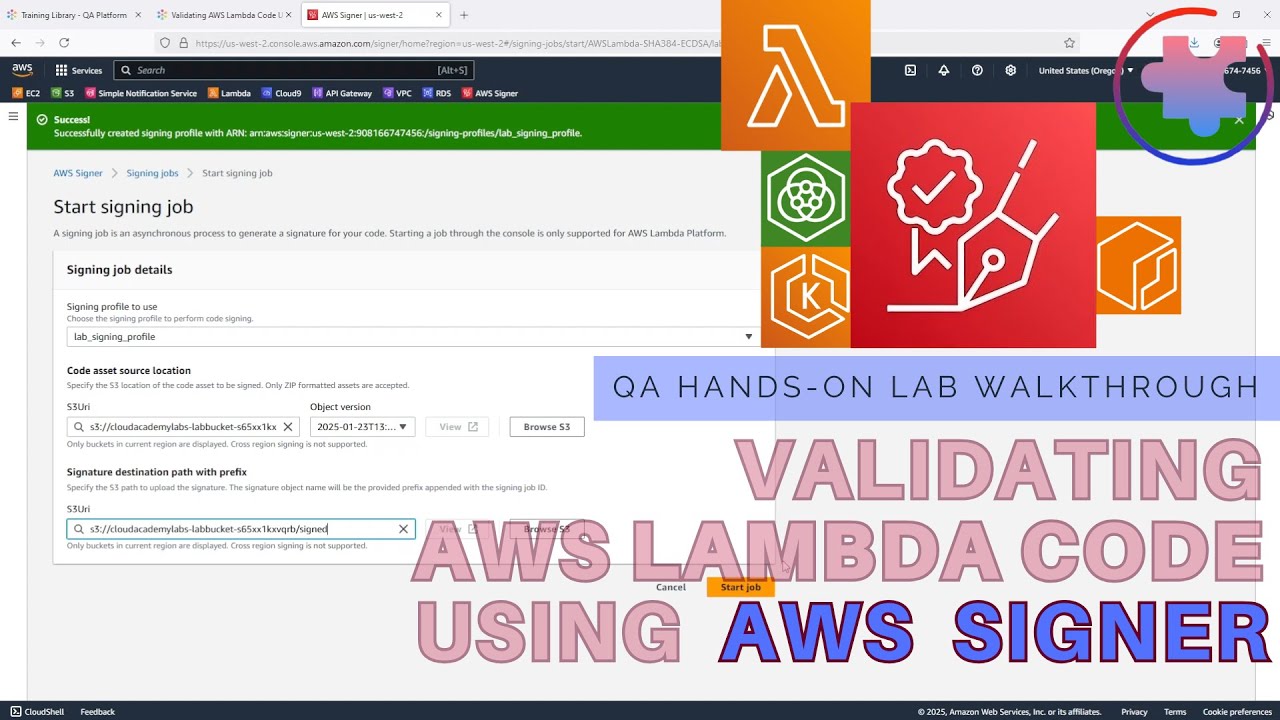 Validating AWS Lambda Code Using AWS Signer (QA Walkthrough)