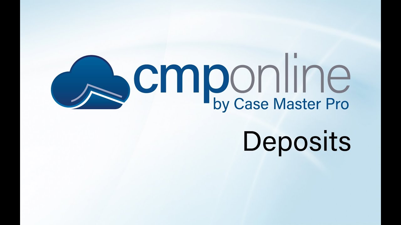 CMPOnline - How to Post Deposits