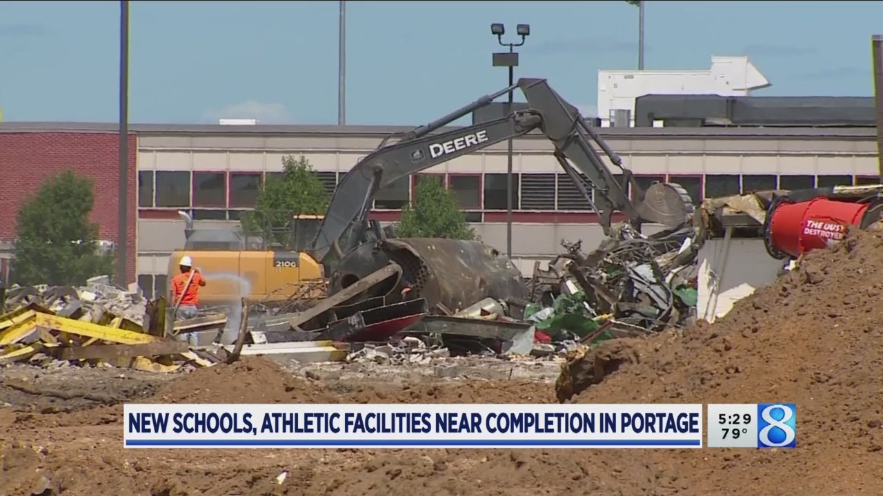 New schools, athletic facilities near completion in Portage