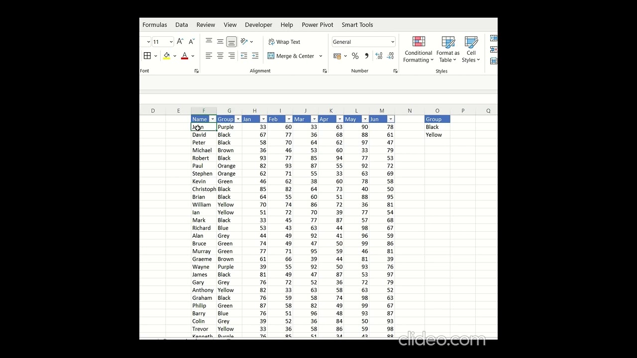 Apply multiple filter with Advanced filter