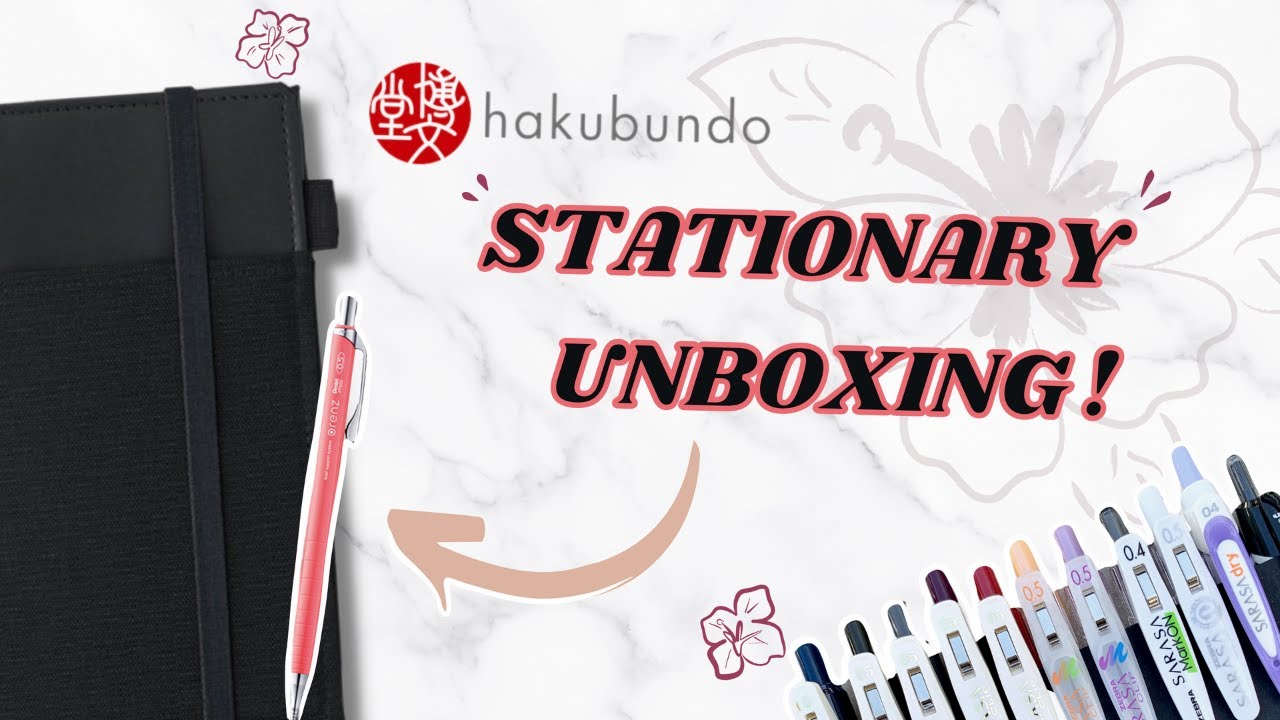 Best Stationary I've Received? / Hakubundo Stationary Unboxing!