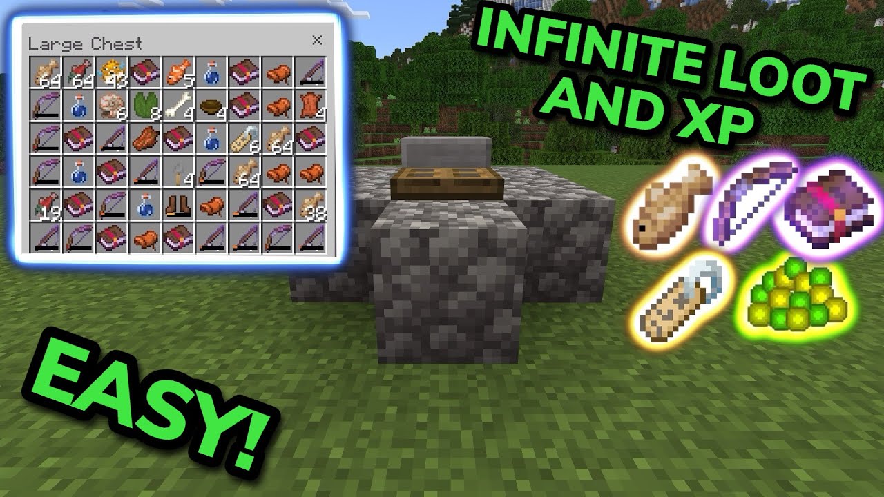 EASY 1.21 AUTOMATIC FISH FARM TUTORIAL in Minecraft Bedrock (MCPE/Xbox ...